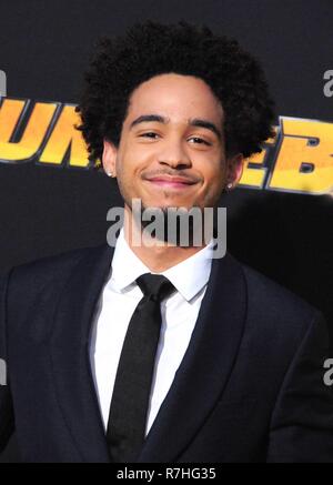 Actor Jorge Lendeborg Jr. attends the premiere of the sci-fi motion ...