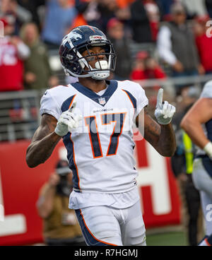 Denver Broncos wide receiver DaeSean Hamilton (17) takes part in drills ...