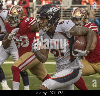 Denver Broncos wide receiver Tim Patrick (81) celebrates a catch ...