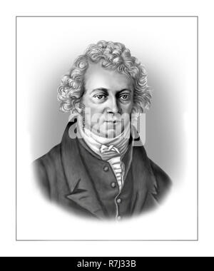 ANDRE-MARIE AMPERE (1775-1836) French mathematician and physicist Stock ...