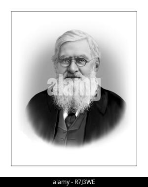 Charles Darwin Alfred Russel Wallace Portrait Modern Illustration Stock ...