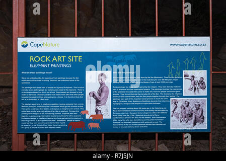 San rock art at the Stadsaal Caves in the Cederberg Mountains in the ...