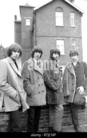 TROGGS UK group in 1967 from left Ronnie Bond, Reg Presley,Peter ...