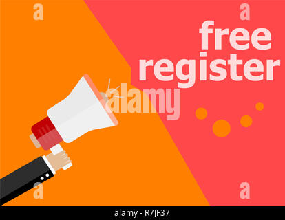 flat design business concept. free delivery digital marketing business ...