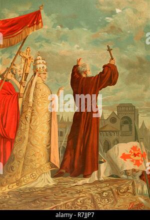 Peter the Hermit, People's Crusade Stock Photo - Alamy