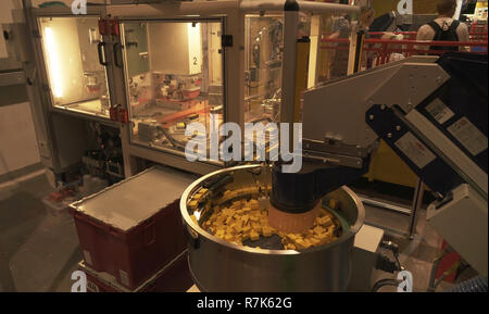 Demonstration of the technological process of manufacturing the details ...