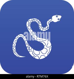 Spotted snake icon digital blue Stock Vector Image & Art - Alamy