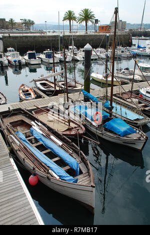 The harbor of Ferrol, a city in north-western Spain. The city was the ...