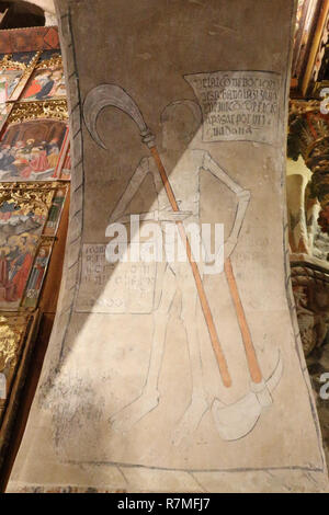 Medieval grim reaper art Stock Photo - Alamy