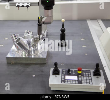 Probe CMM on milling machine. Sensor quality control after machining ...