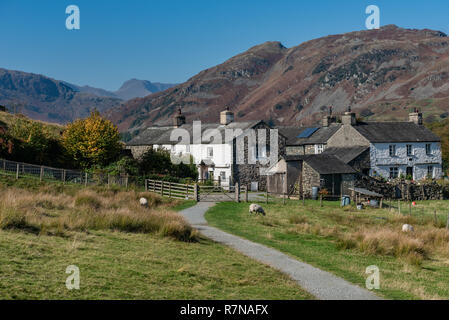 High Park Farm in Little Langdale at autumn time Stock Photo - Alamy