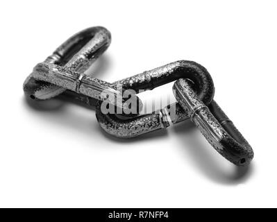 Chain Links isolated on white background. Chain Links Stock Photo - Alamy