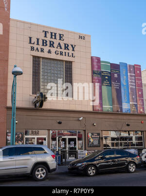 "The Library Bar & Grill" downtown Albuquerque, New Mexico Stock Photo ...