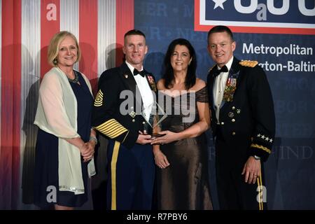Holly Dailey; Sgt. Maj. of the Army Daniel Dailey; Debbie Allyn; and ...