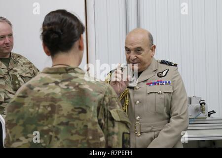 U.S. Army Lt. Col. Ann Sampson, the laboratory officer in charge of the ...