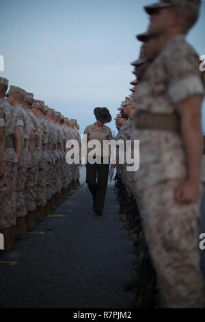 U.S. Marine Corps recruits with Mike Company, 3rd Recruit Training ...