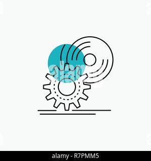 cd, disc, install, software, dvd Flat Line Filled Icon. Beautiful Logo ...