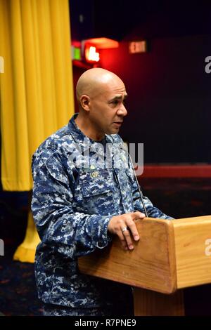 SAN DIEGO (March 1, 2017) Commanding officer of amphibious assault ship ...