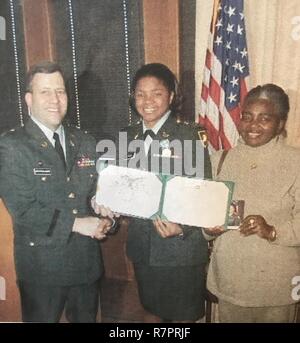 U.S. Army Capt. Norma James, commander of the 411th Military Police ...