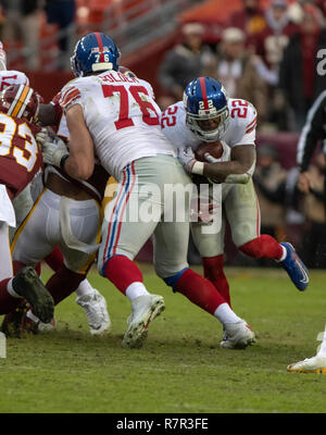 New York Giants' Wayne Gallman in action against the Seattle Seahawks ...