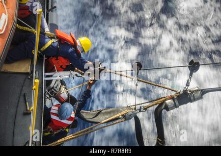 ACIFIC OCEAN (March 21, 2017) - Lt. Jason Allnutt, weapon's officer ...