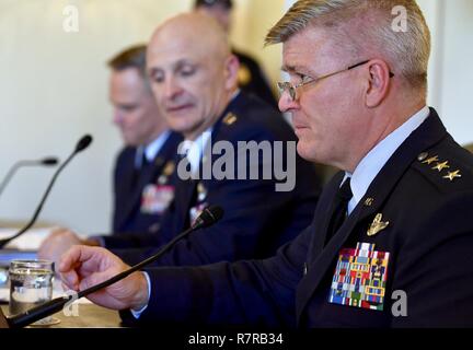 Gen. Arnold W. Bunch, Jr., Air Force Materiel Command Commander (left ...