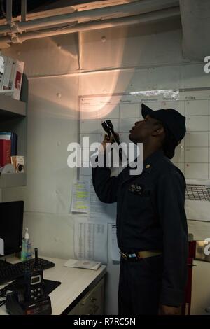 US Navy Zone inspection aboard USS Kitty Hawk Stock Photo - Alamy