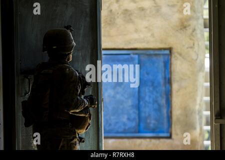 U.S. Marine Lance Cpl. Bruno Gutierrez, a motor transport operator with ...