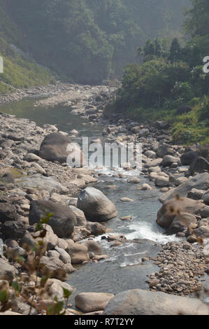 River Jaldhaka from Bindu road in Darjeeling district of West Bengal ...