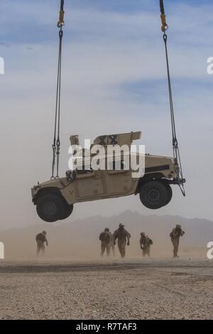 A U.S. Marine Corps humvee assigned to 2nd Low Altitude Air Defense ...