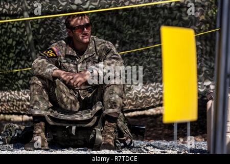 U.S. Army Ranger Capt. Michael Rose, assigned to the 75th Ranger ...