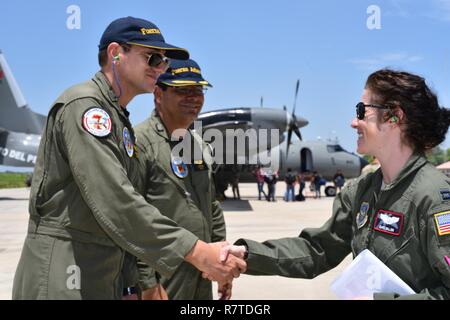 U.S. Air Force Capt. Caitlin Koonz, a pilot assigned to the 75th ...