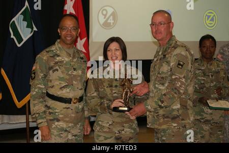 (Left) Maj. Gen. A.C. Roper, commanding general of the 80th Training ...
