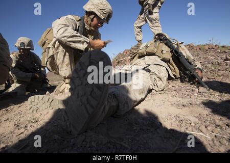 U.S. Marine Corps Pfc. Jesus Angel Ramirez Venegas recites the oath of ...