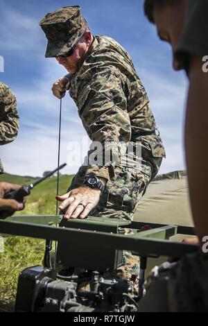 US Marine water support technicians provide camp water in Guatemala ...