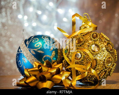 Sparkling Christmas 2019 background with golden and white decor Stock ...