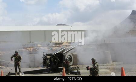 An artillery crew from the Afghan National Army 203rd Thunder Corps ...