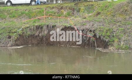 Part of a levee in the Bridgeton area of Portland is experiencing ...