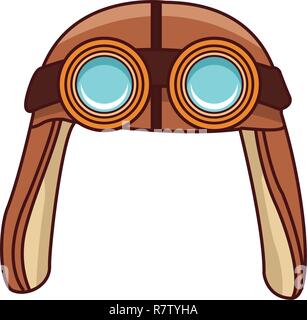airplane pilot helmet cartoon Stock Vector Image & Art - Alamy