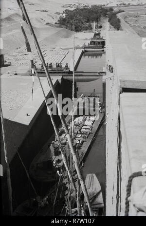 The Suez Canal, connecting the Red and Mediterranean seas, one of the ...