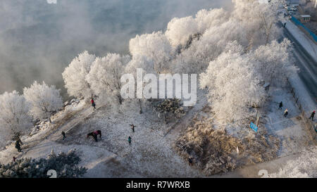 Changchun. 12th Dec, 2018. Aerial photo taken on Dec. 12, 2018 shows ...