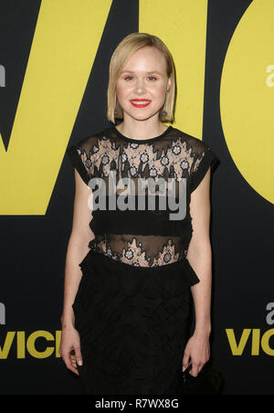 Alison Pill at the world premiere of "VICE'" held at the Academy of ...