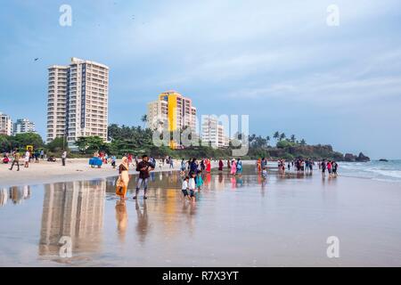 India, state of Kerala, Cannamore or Kannur, Ayikkara fishing harbour ...