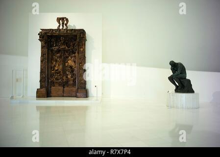 Rodin Hall in the Soumaya Museum, Polanco, Mexico City, Mexico Stock ...