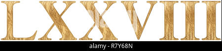 Roman numeral LXXVIII, octo et septuaginta, 78, seventy eight ...