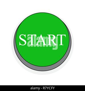 Click icon, flat style Stock Vector Image & Art - Alamy