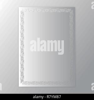 Creative concept metal silver scheme texture, page template design ...