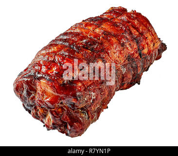 Organic pork fillet with ingredients and herbs for grill or baking ...