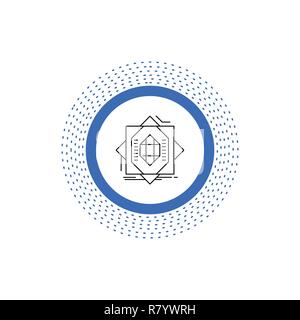 Abstract line drawing, line art formation, structure . Stock vector ...