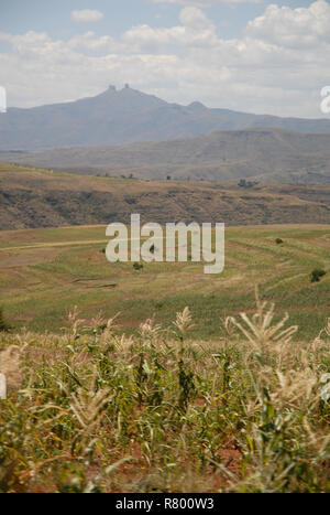 The Maluti or Maloti Mountains, a mountain range in the highlands of ...
